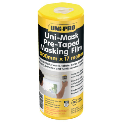 UNI-PRO Uni-Mask Masking Tape and Pull-Down Plastic Drop Sheet & Refill ...